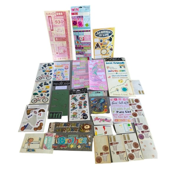 Reminisce | Other | Assorted Scrapbooking Stickers Pack For Kids Adults ...